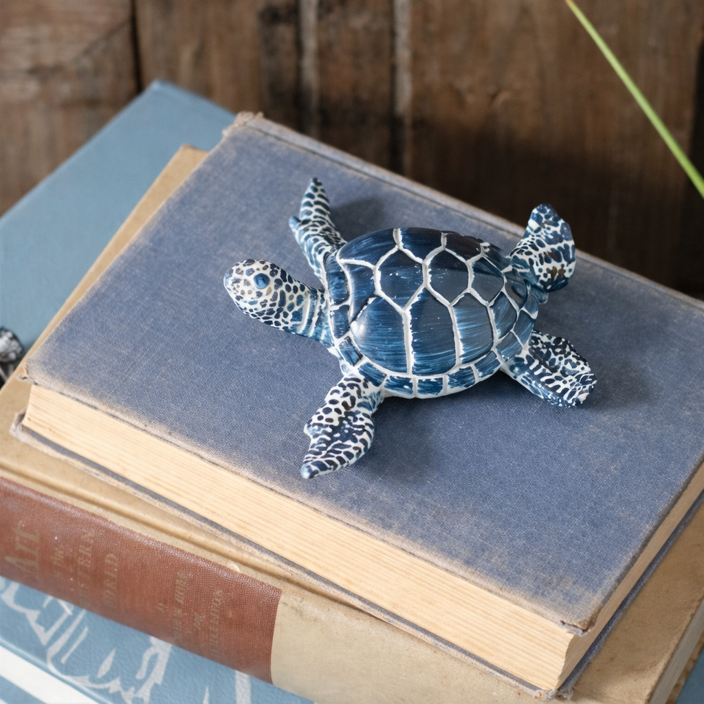 Blue Sea Turtle 4.5" – River Chic Designs