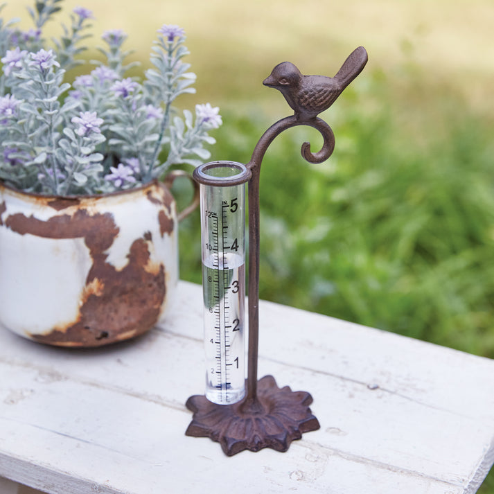 Rustic Bird Tabletop Rain Gauge – River Chic Designs