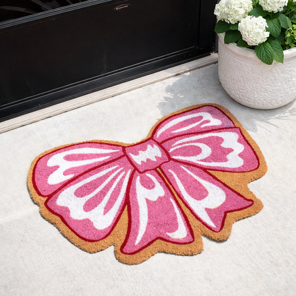 Pink Bow Doormat – River Chic Designs