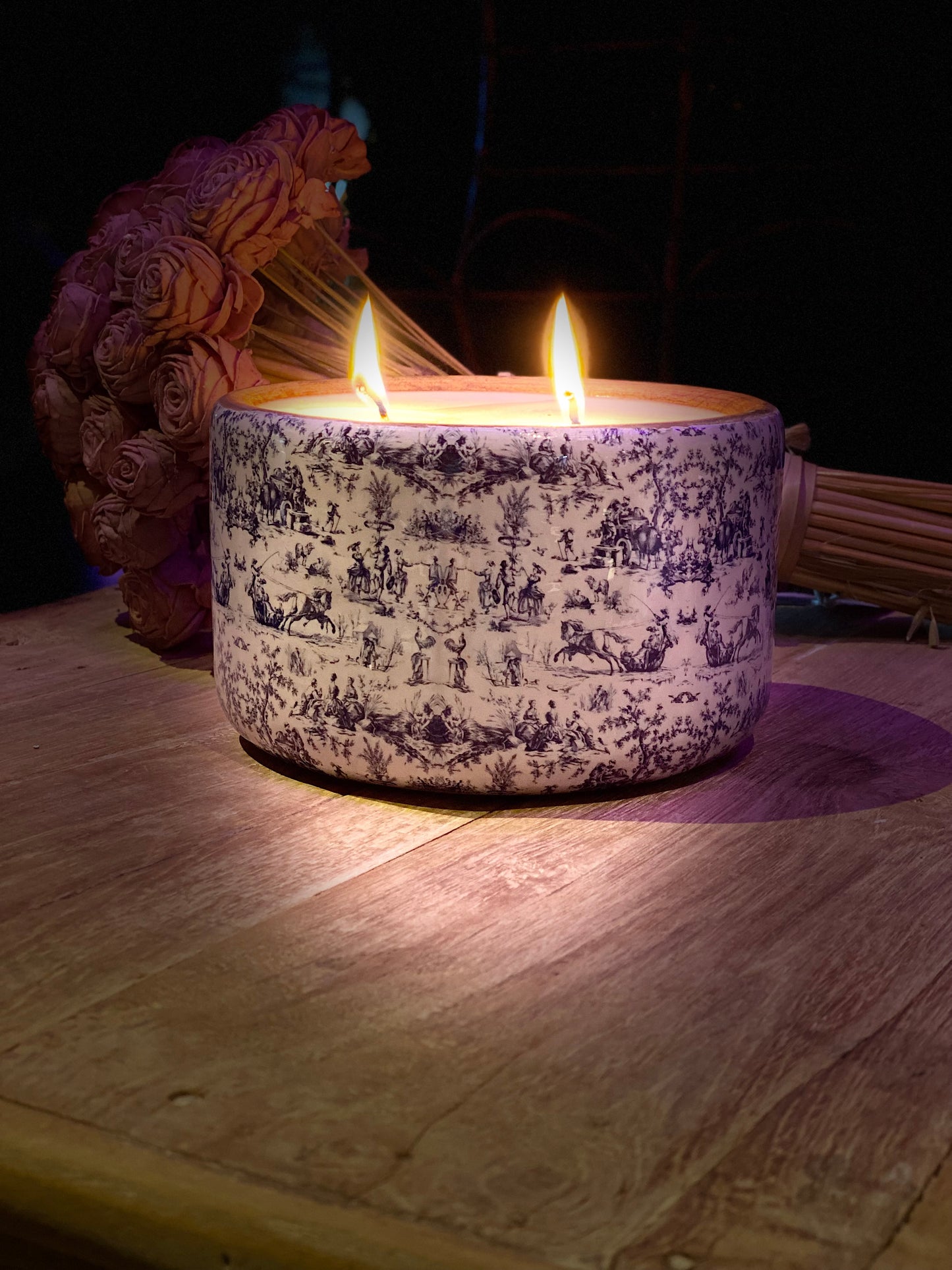 River Chic Candles - Blue Toile Small – River Chic Designs